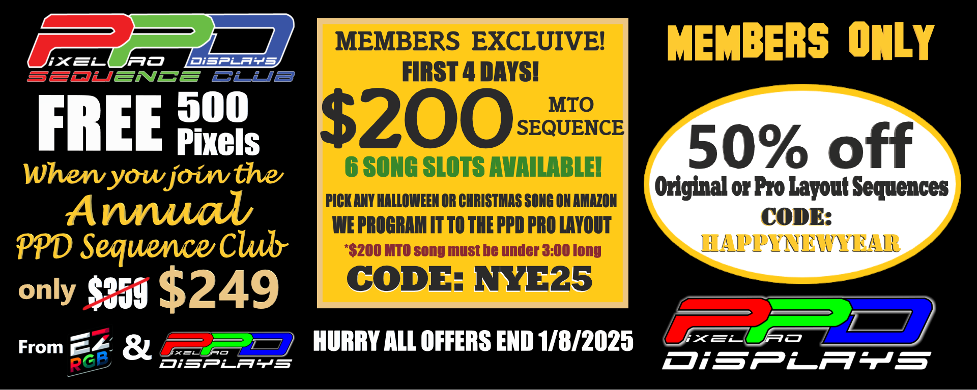 Pixel Pro Displays- xLights sequences